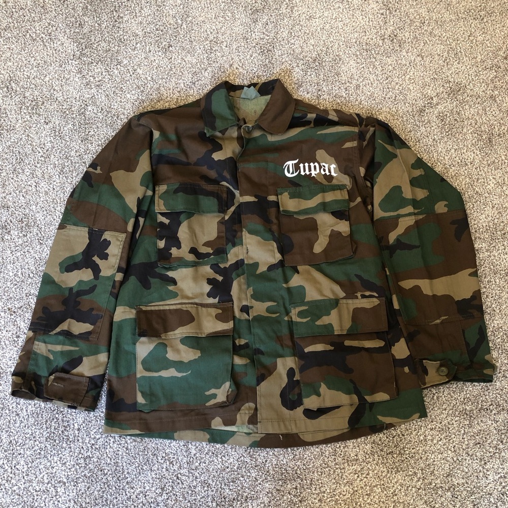 Tupac ‘All Eyez On Me’ Camo Army Jacket - Gem